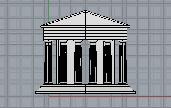 Parthenon Elevation Drawing