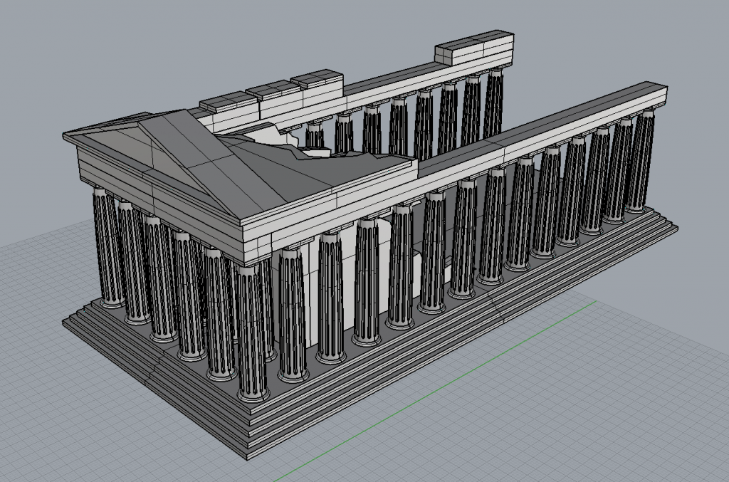 Rhino Modeling Exercise-Parthenon Reconstruction-Elijah Farrell ...