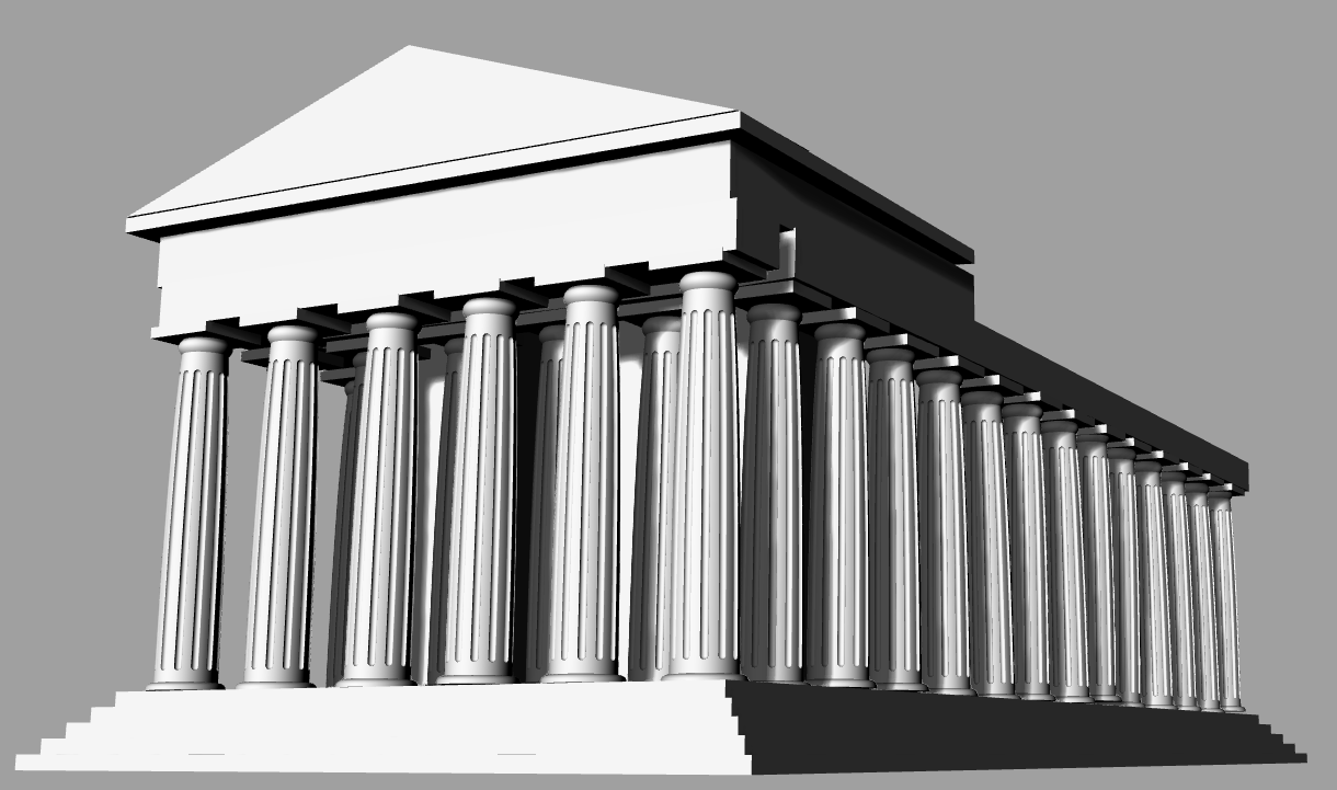 Parthenon Model Build – ARST239 – Digital Sculpture 1: Fabrication